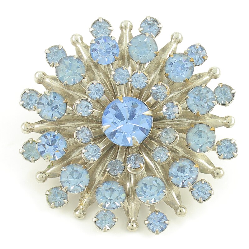 Blue Rhinestone Pin - Etsy