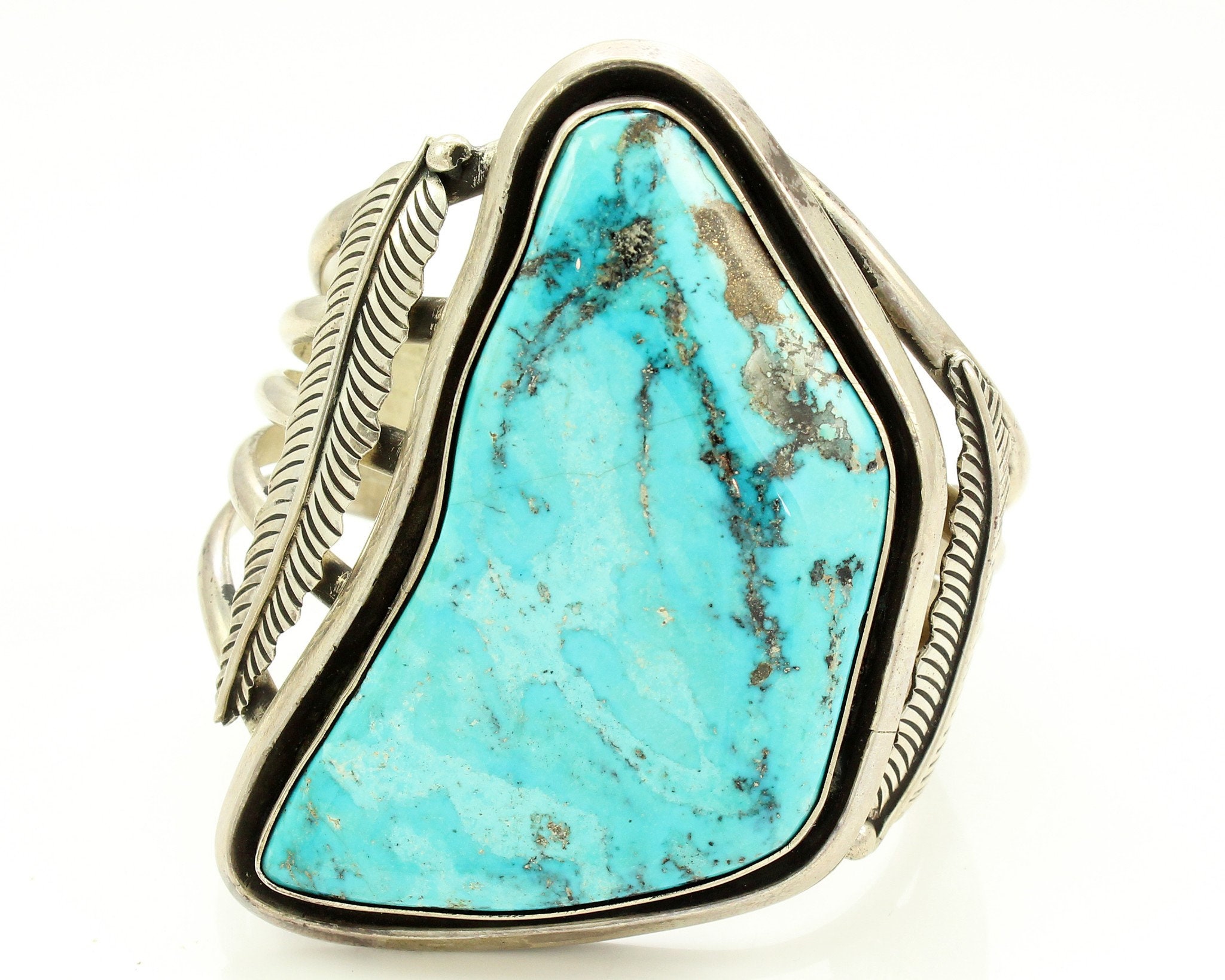 RESERVED for MG - Large Vintage Southwestern Turquoise Sterling Silver ...