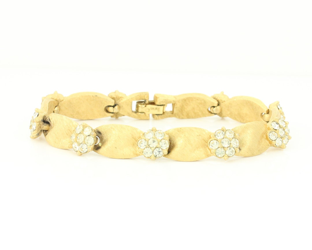 Vintage Crown Trifari April Birth Month Bracelet Original Box, Trifari ...