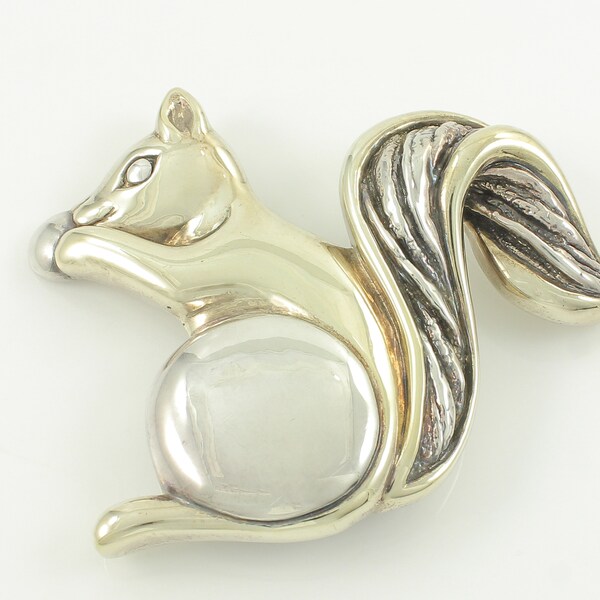 Squirrel Brooch - Etsy