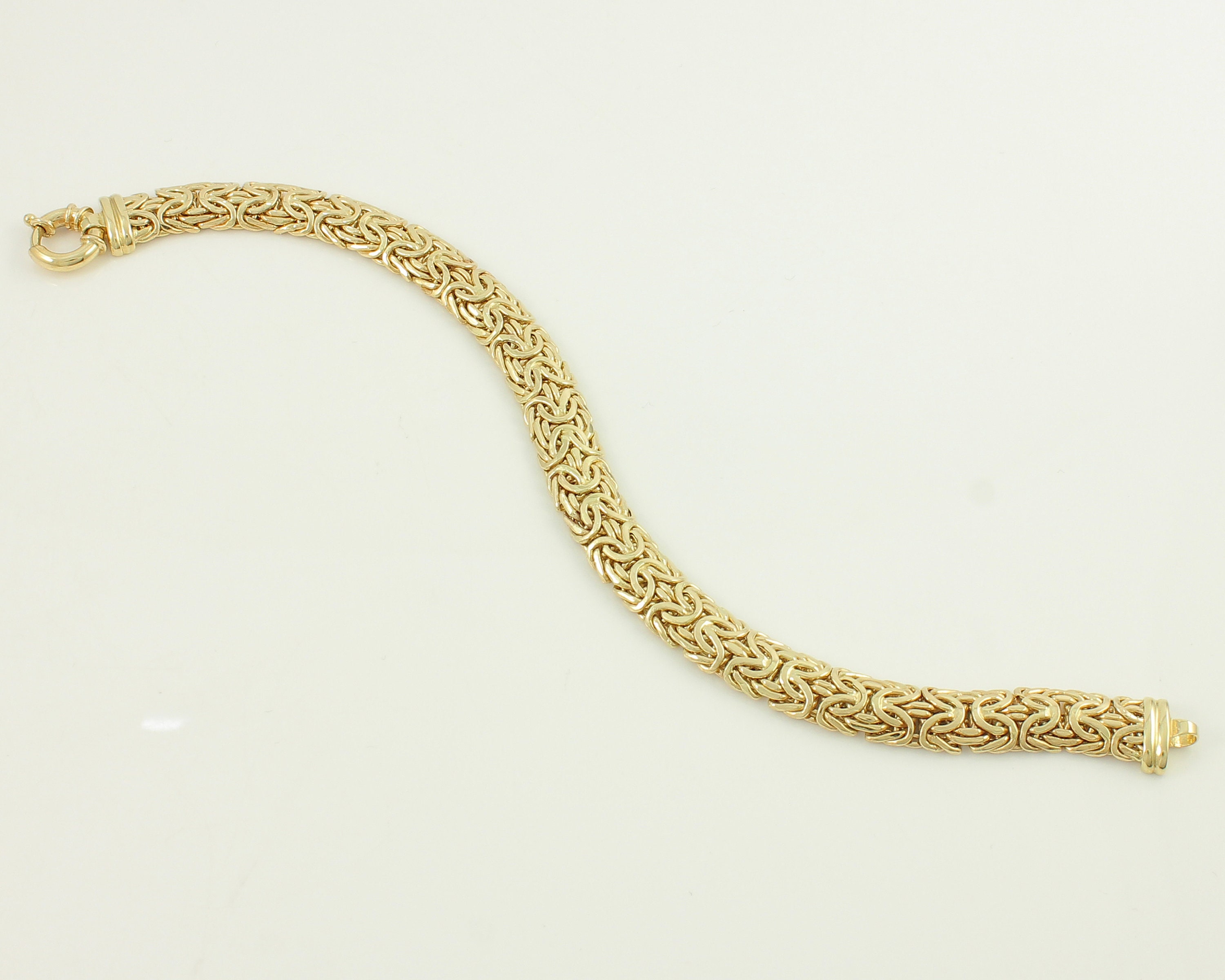 vintage-14k-domed-byzantine-bracelet-14k-8-long-byzantine-bracelet