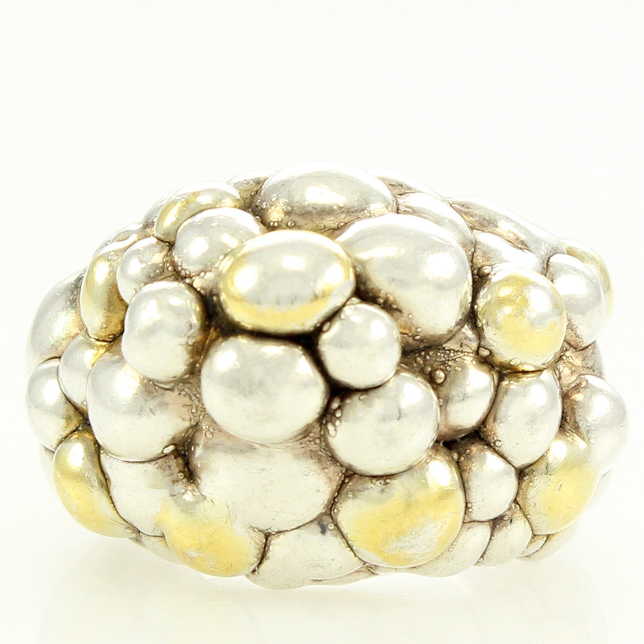 Vintage Modernist Sterling Ring, Vintage Silver Vermeil Electroform ... Vintage Modernist Sterling Ring, Vintage Silver Vermeil Electroform ...