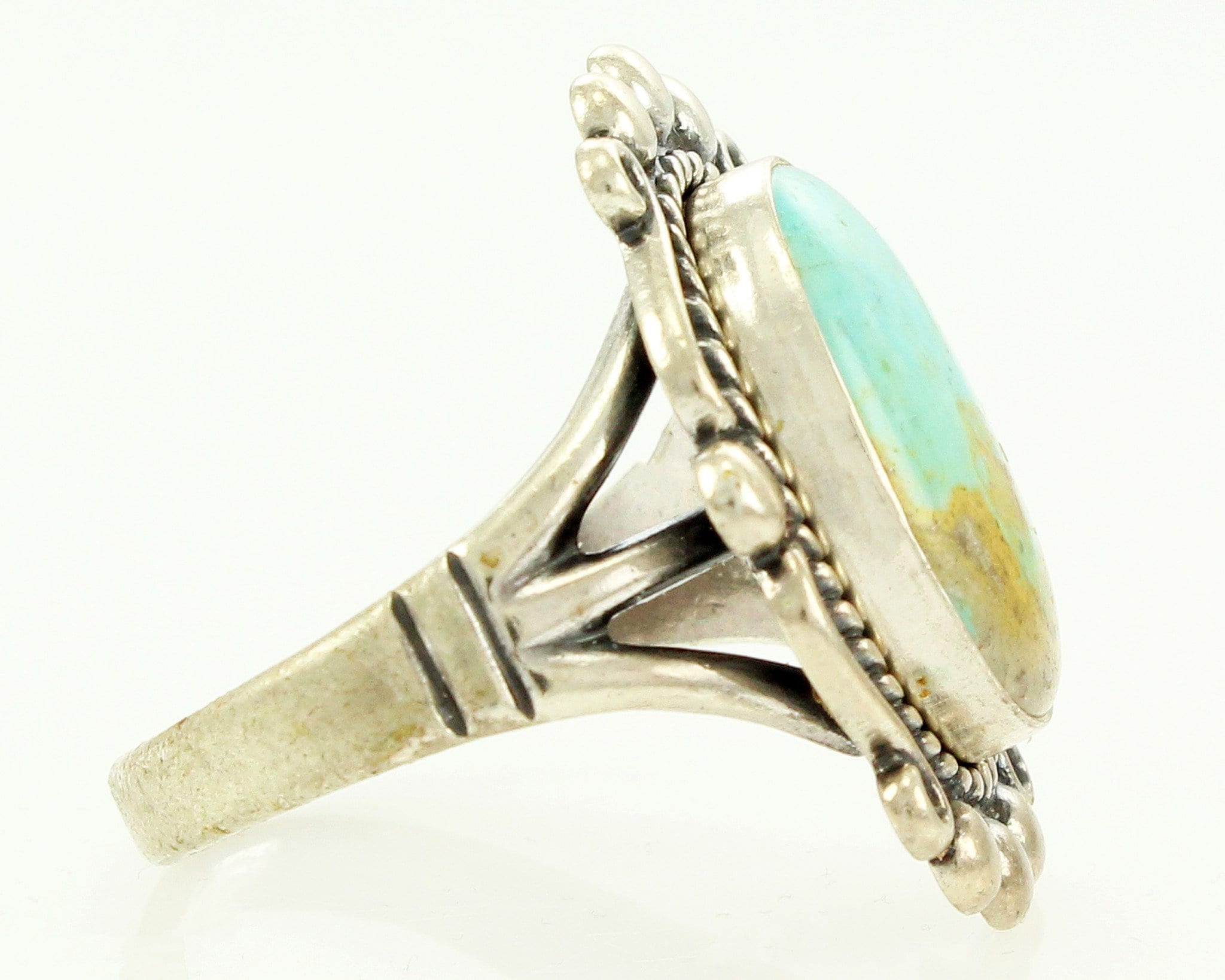 Bell Trading Gem Turquoise Sterling Silver Ladies Ring Size 9 - New Old ...