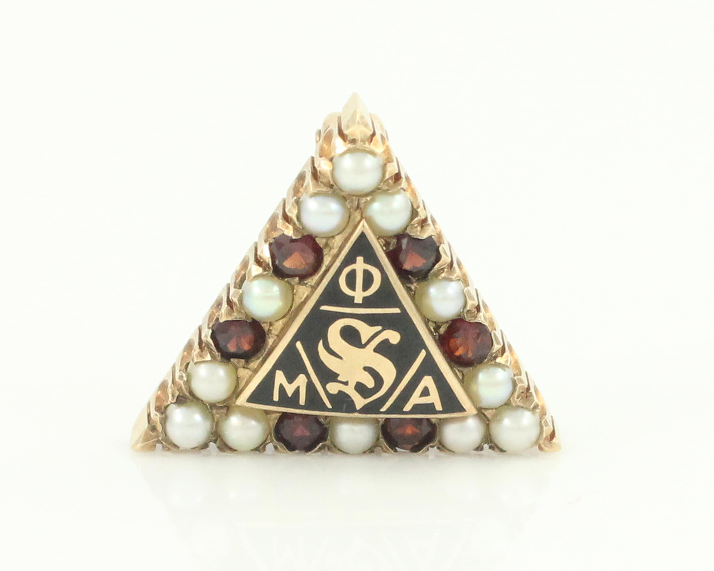 Vintage 10K Phi Mu Alpha Sinfonia Music Fraternity Pin, 1951 Phi Mu ...