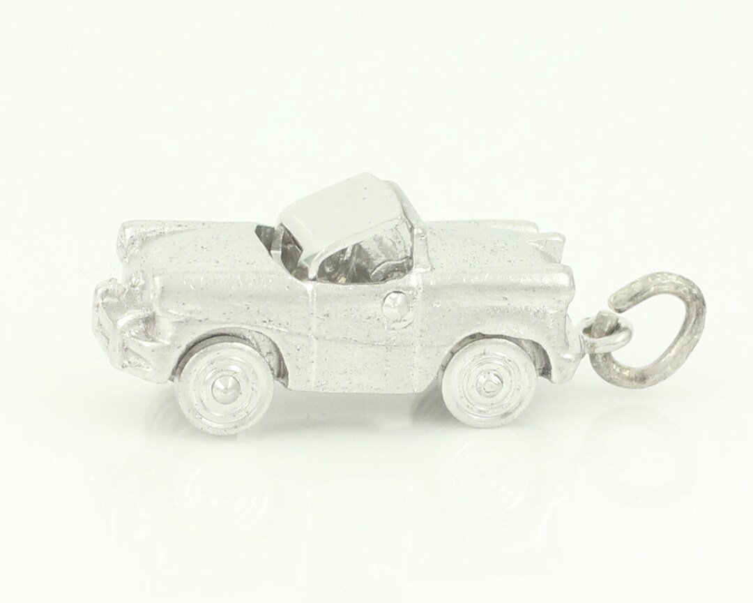 Vintage Moveable Convertible Charm, Vintage Sterling Silver Car Charm ...