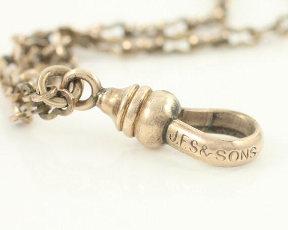 Antique Watch Chain, Victorian Red Glass Gold Filled … - Gem