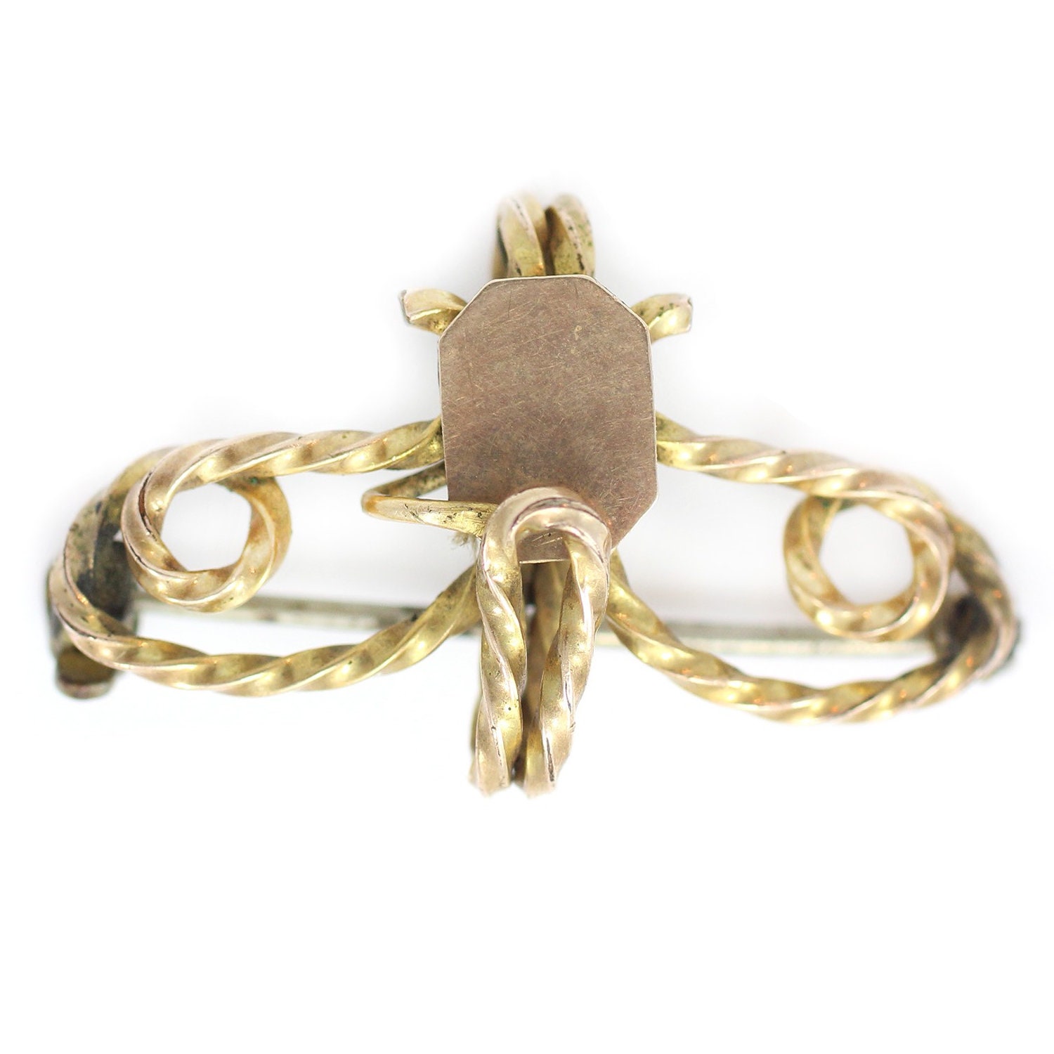 Vintage Gold Filled Loopy Watch Holder Pin, Edwardian Gold Filled ...