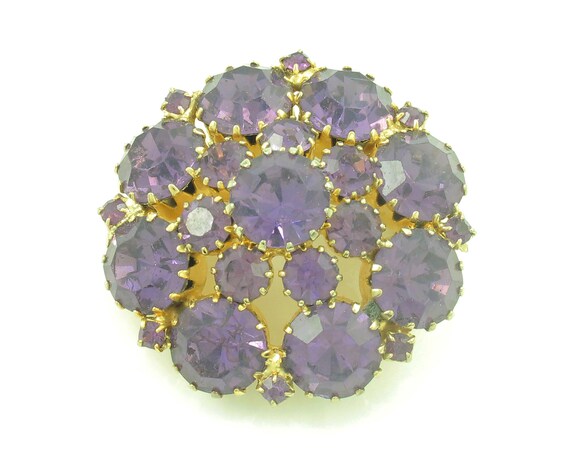 Vintage purple rhinestone - Gem