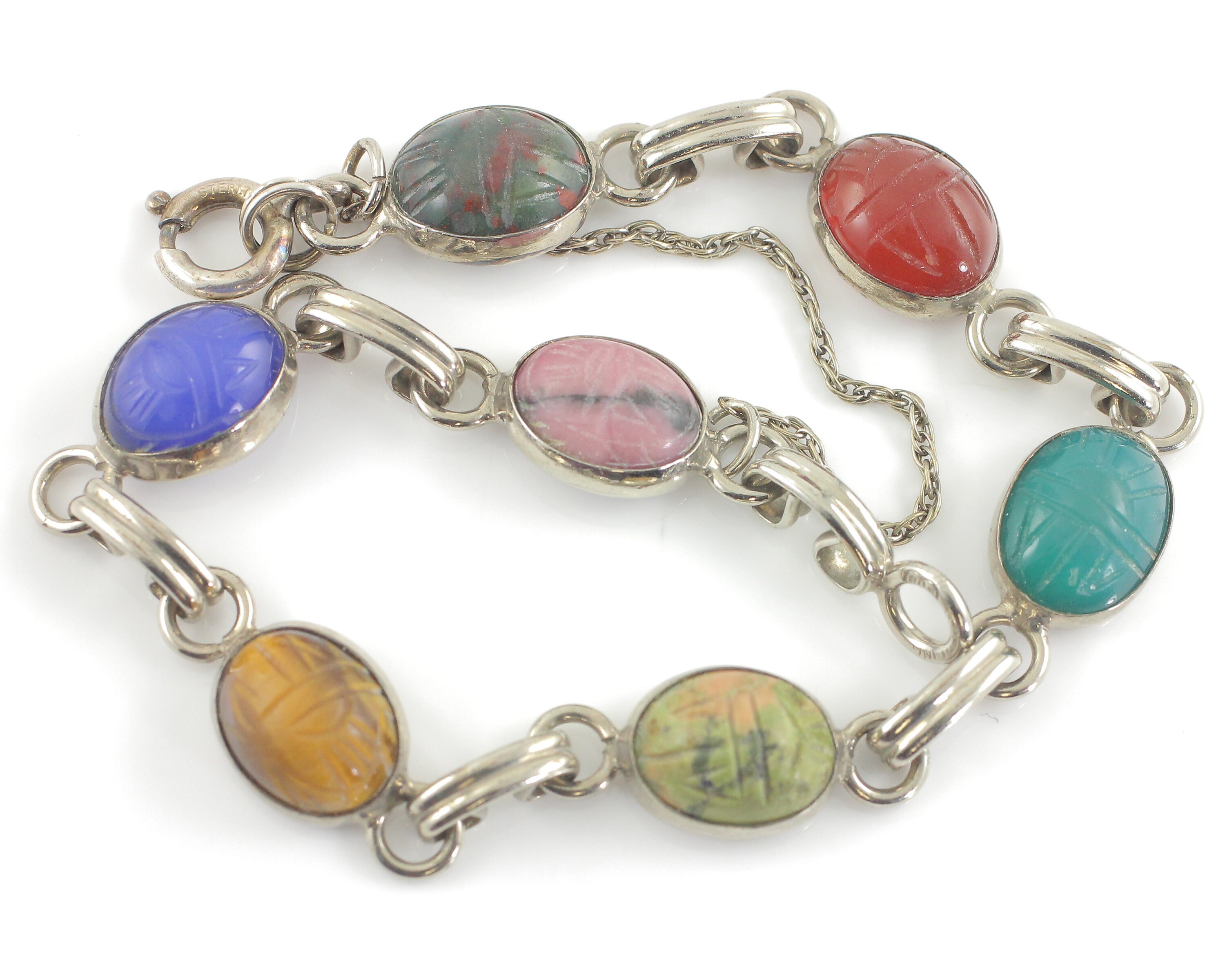 Carved Scarab Bracelet