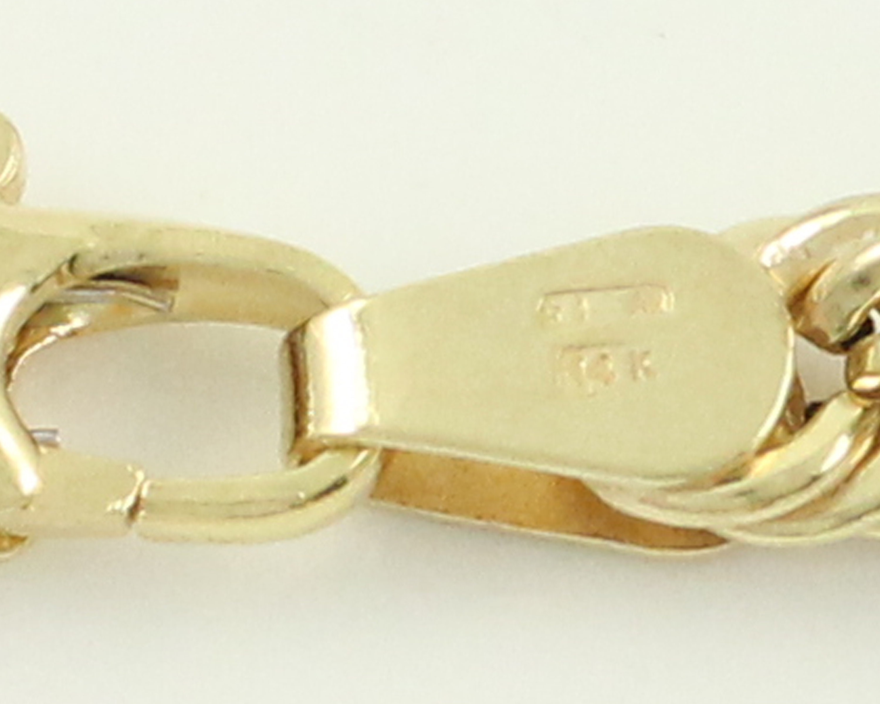 Vintage Unoaerre 14K Yellow Gold Heart Charm Rope Bracelet, 7.25in 14K ...