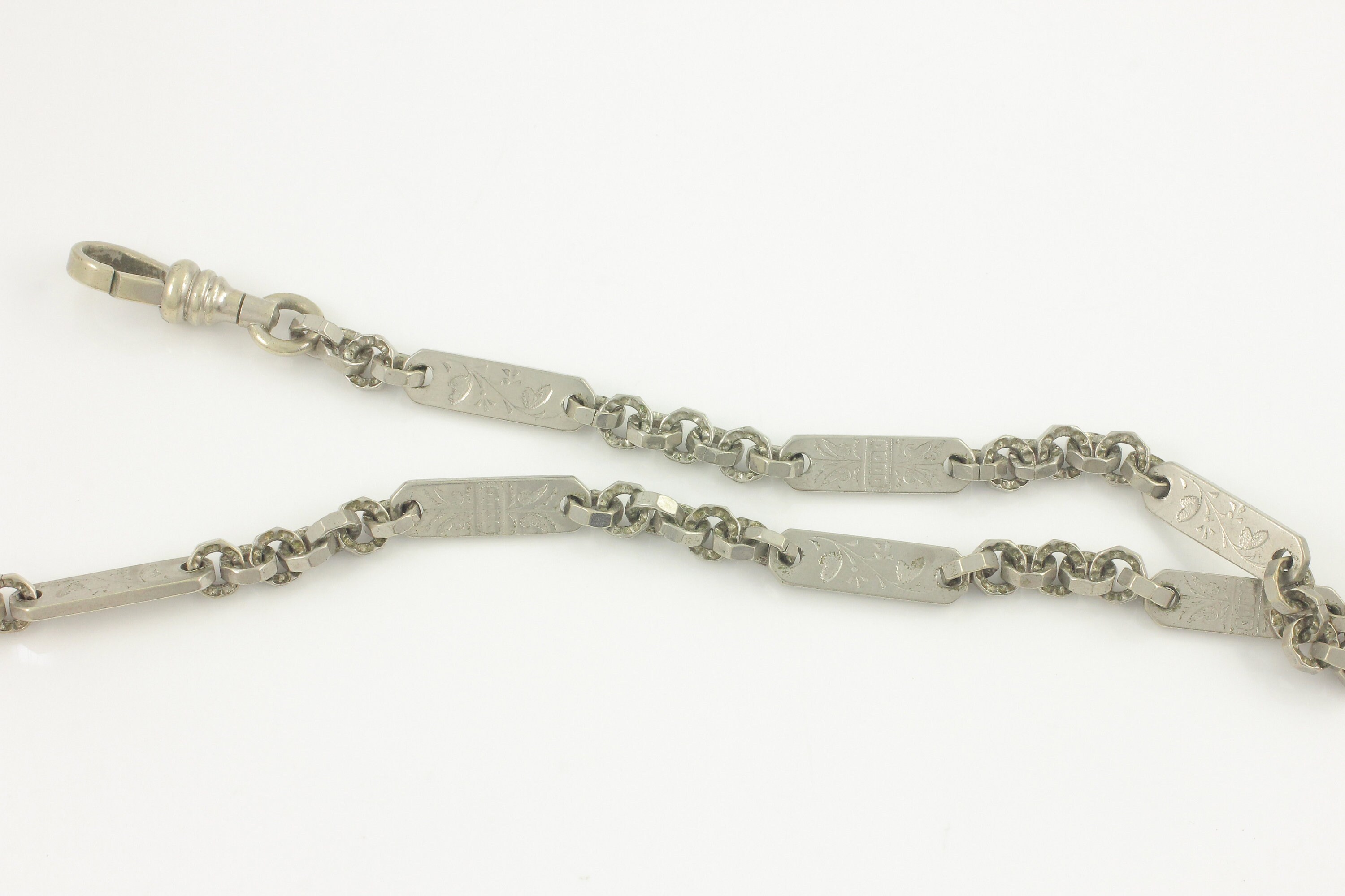 Antique Single Albert Watch Chain, Vintage Pocket Watch Vest Chain ...