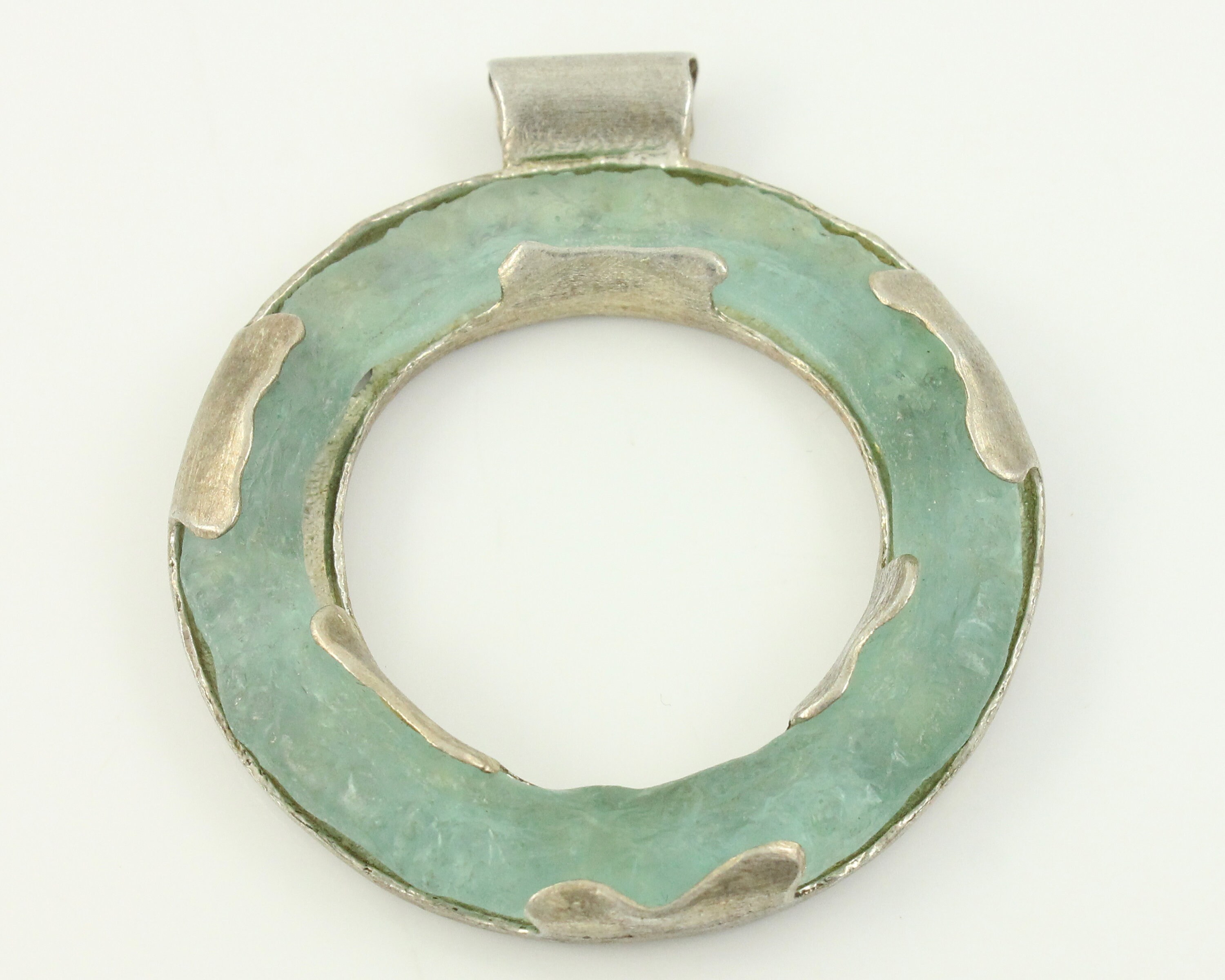 Vintage Roman Glass Sterling Silver Pendant Luli Hammerstein, Luli ...