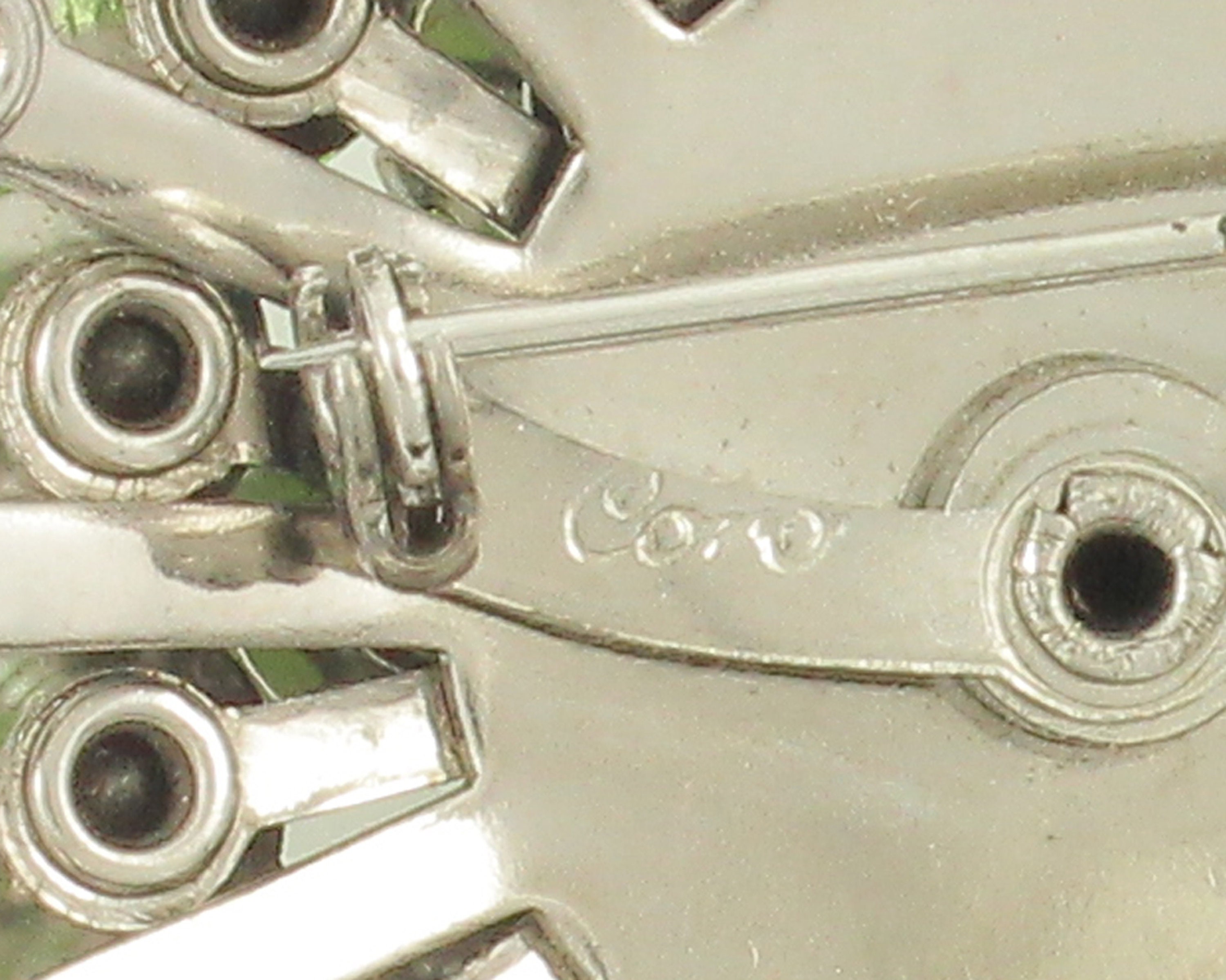 Vintage Coro Green Rhinestone Starburst Brooch, Coro Spring Green Pin ...