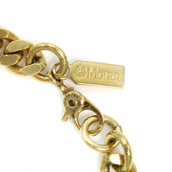 Vintage Eighties Monet Chunky Gold Tone Chain Necklac… - Gem