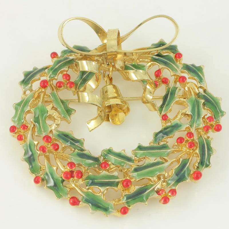 Holly Brooch - Etsy