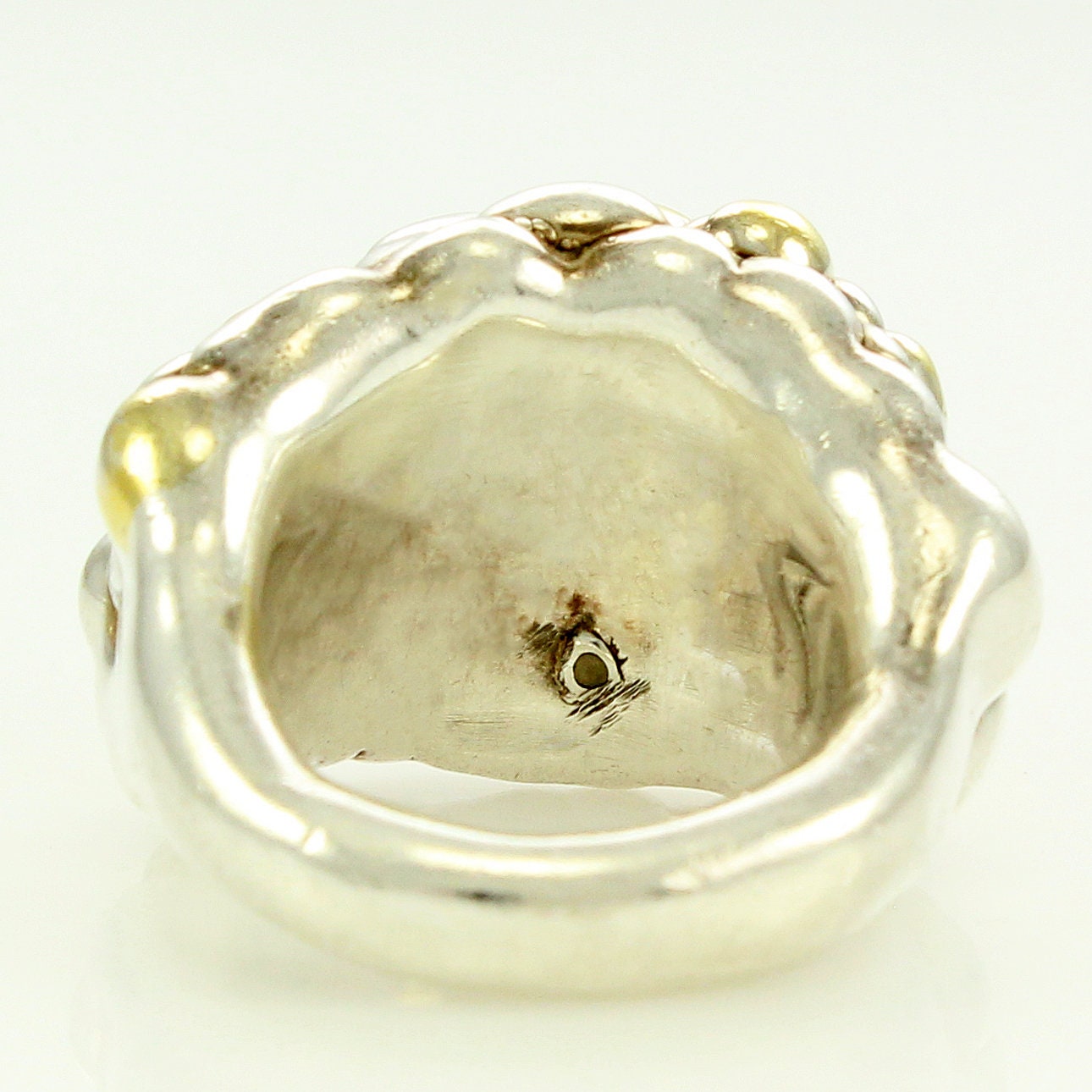 Vintage Modernist Sterling Ring, Vintage Silver Vermeil Electroform ... Vintage Modernist Sterling Ring, Vintage Silver Vermeil Electroform ...
