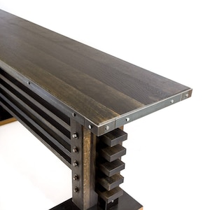 Vintage Industrial Console Table - Etsy