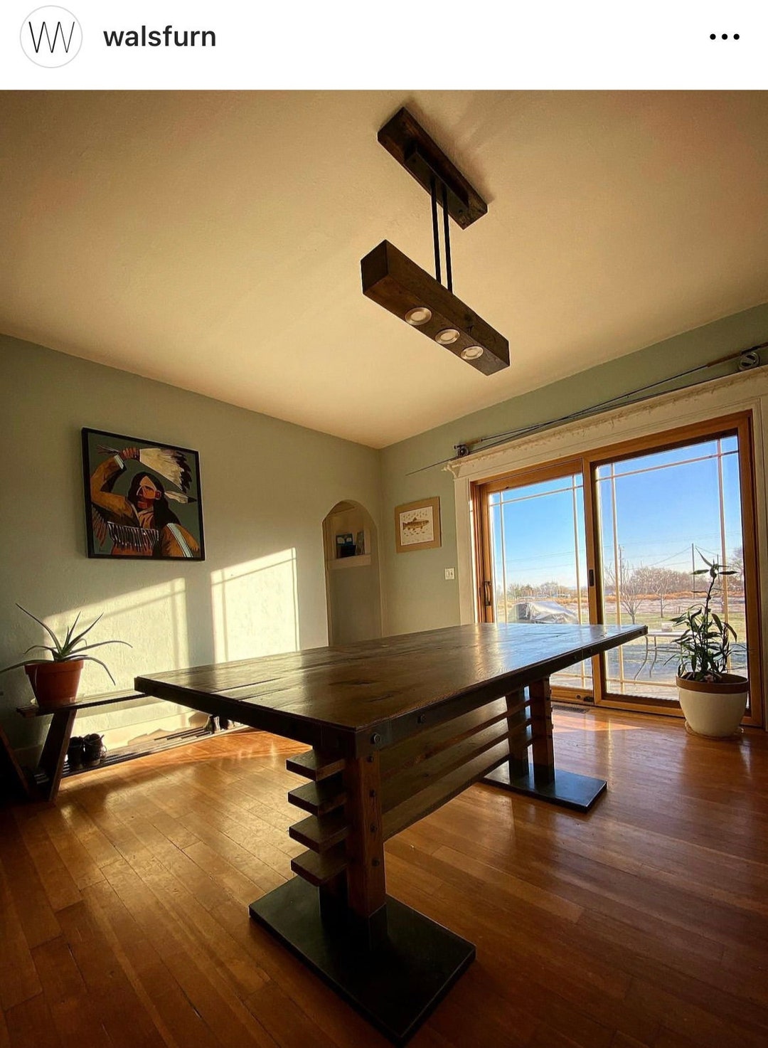 Rustic Modern Farmhouse Dining Table - Etsy