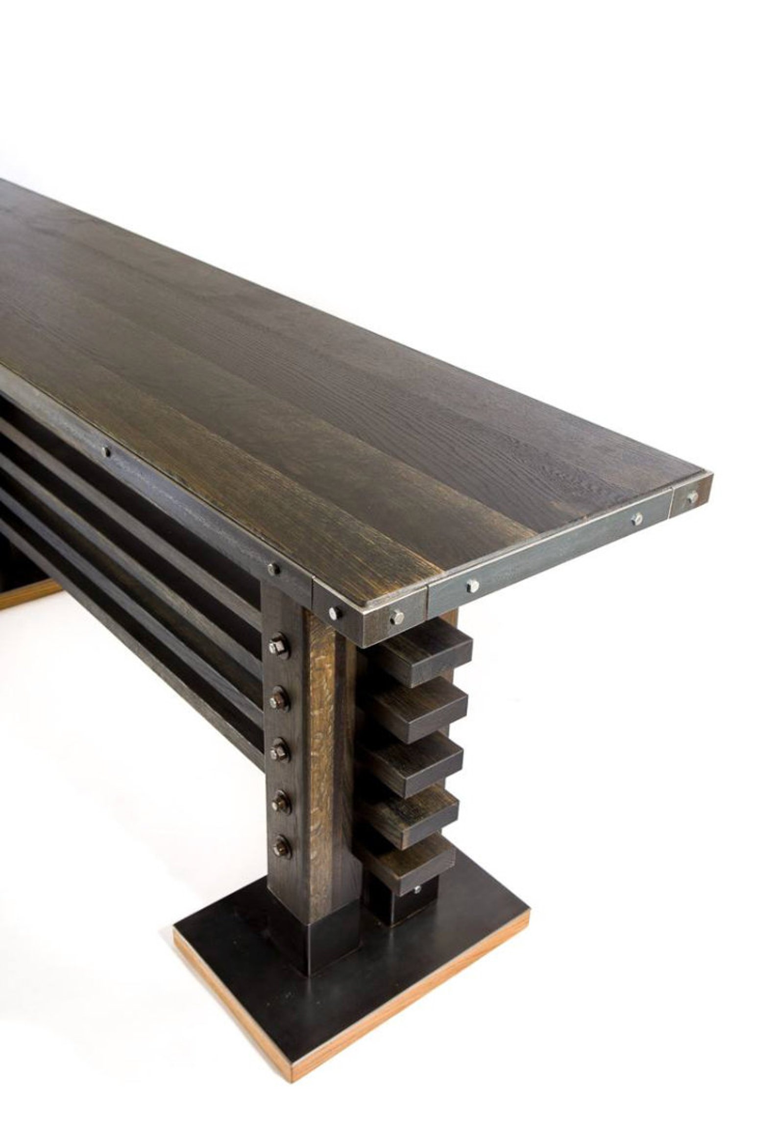 Modern Industrial Console Table - Etsy