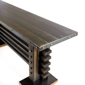 Modern Industrial Console Table - Etsy
