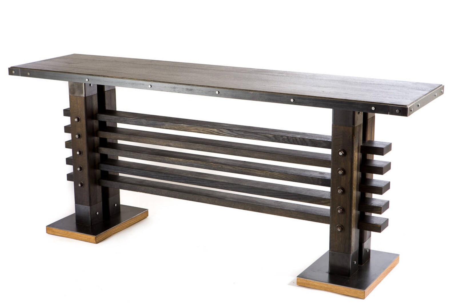 Vintage Industrial Console Table - Etsy