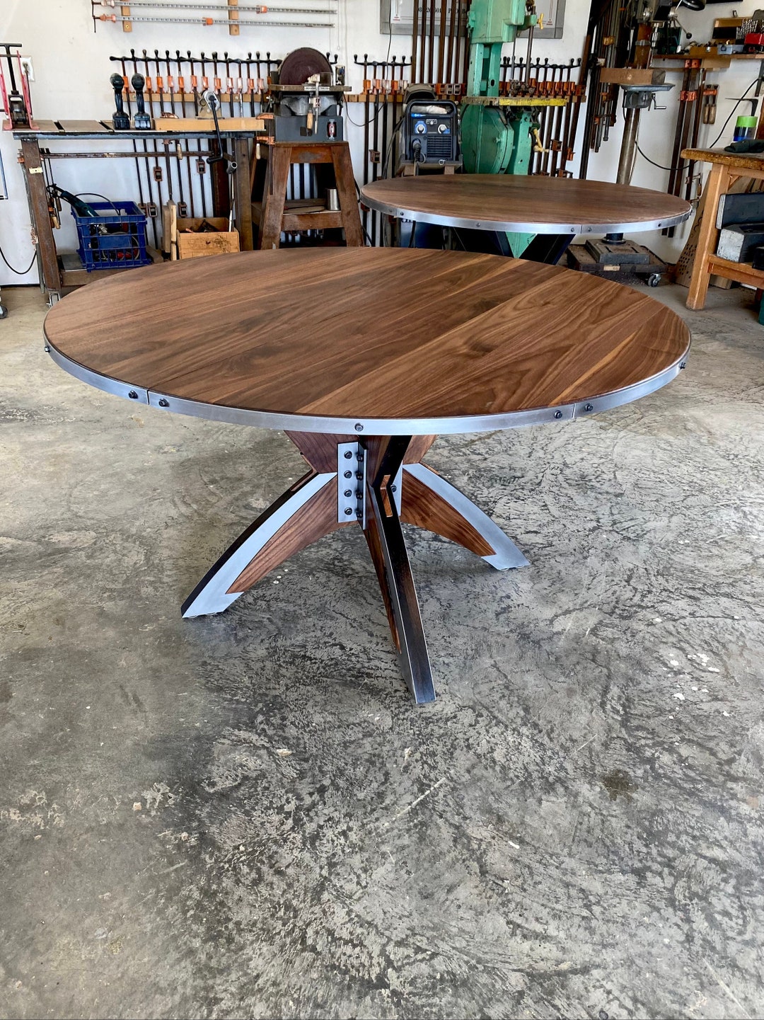 Modern Expandable Round Dining Table - Etsy