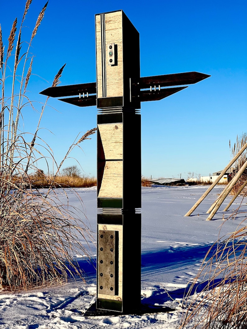 Modern Totem Sculpture for Indoors or Outdoors - Etsy