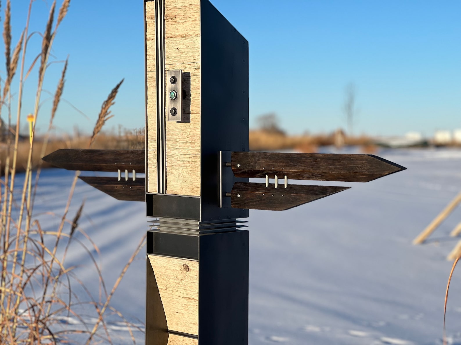 Modern Totem Sculpture for Indoors or Outdoors - Etsy