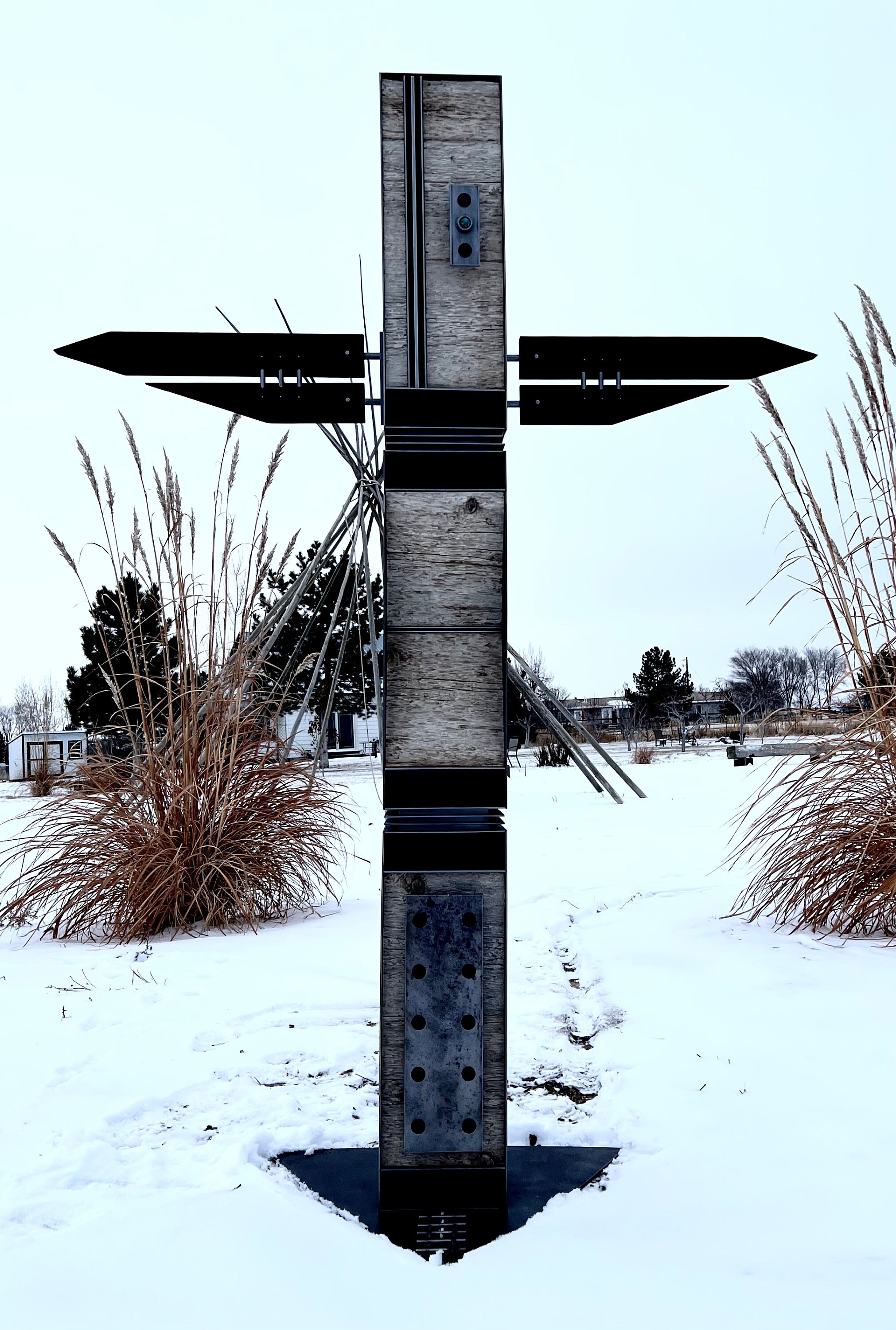 Modern Totem Sculpture for Indoors or Outdoors - Etsy