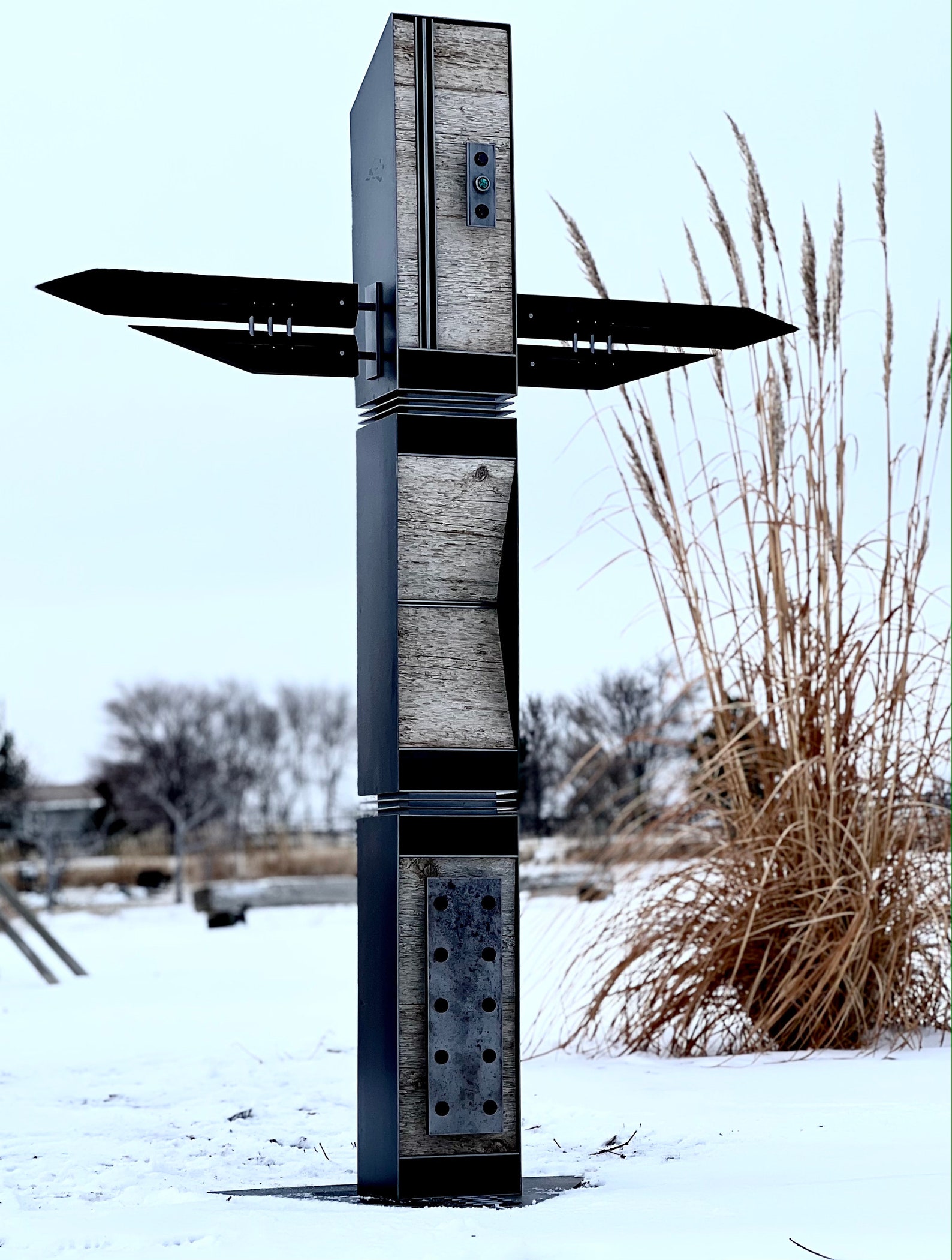 Modern Totem Sculpture for Indoors or Outdoors - Etsy