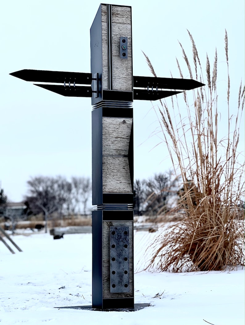 Modern Totem Sculpture for Indoors or Outdoors - Etsy
