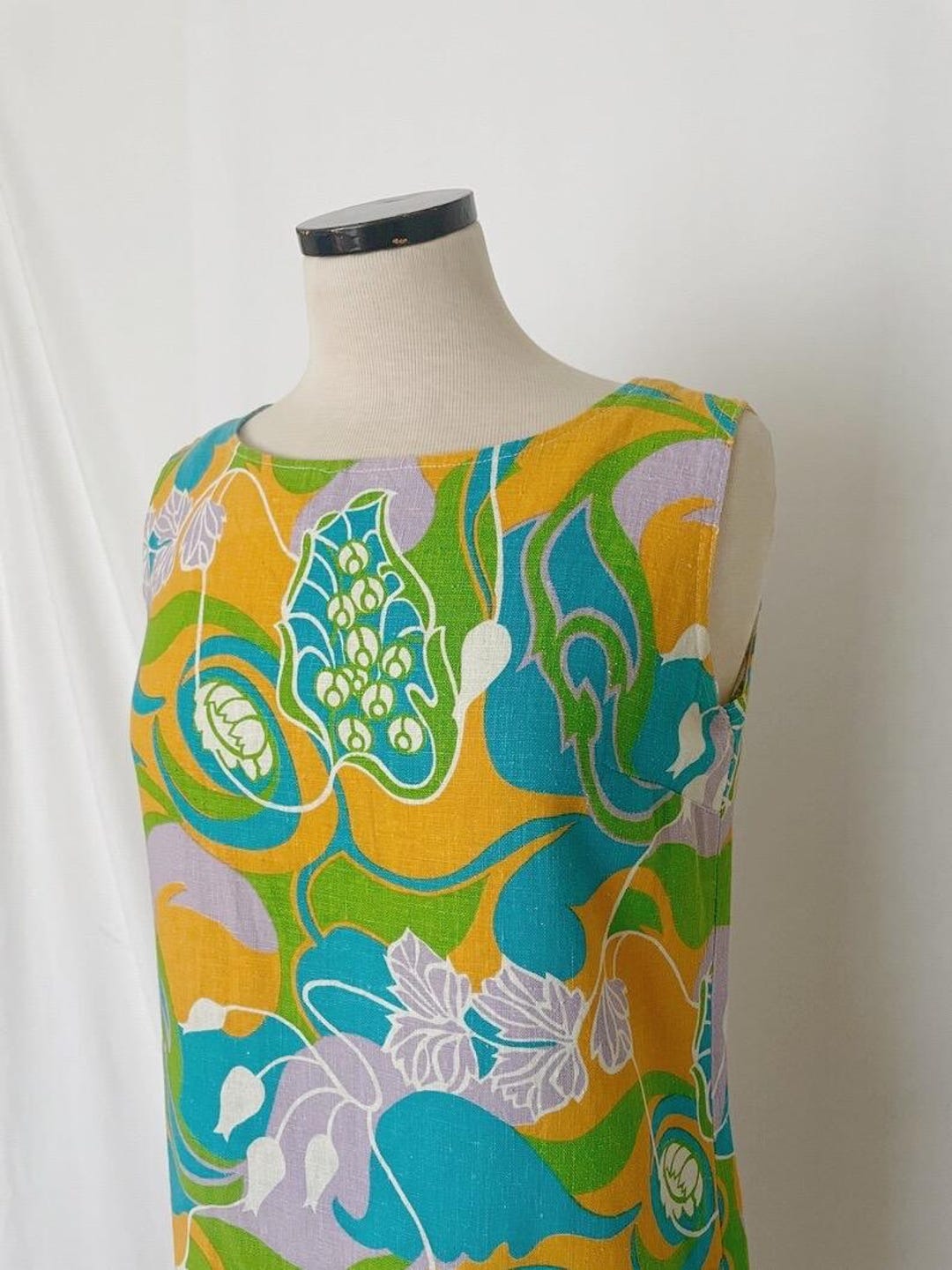 Handmade Psychedelic Shift Dress - Etsy
