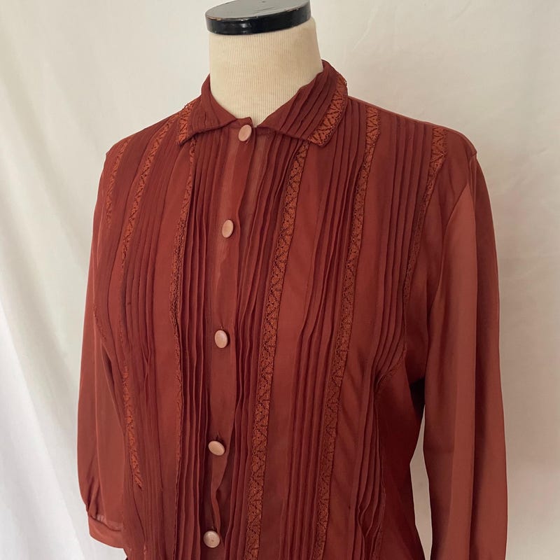 Rust Blouse - Etsy