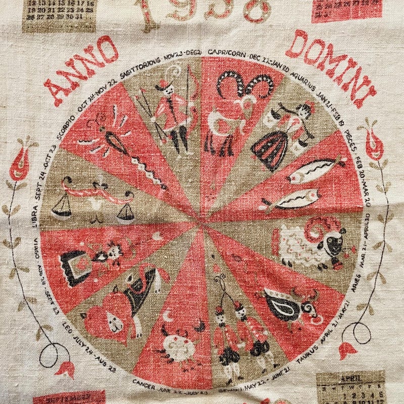 1958 Calendar - Etsy