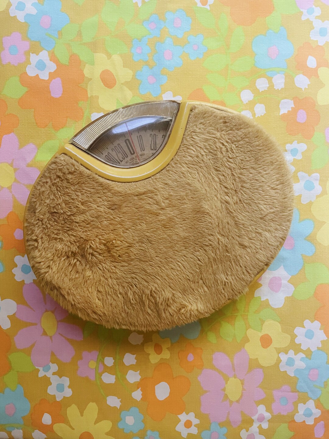 70s Fuzzy Mustard Yellow Scale by Brearley - Etsy
