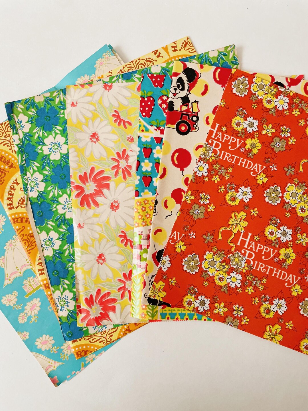 Vintage Various Print Gift Wrap Paper - Etsy
