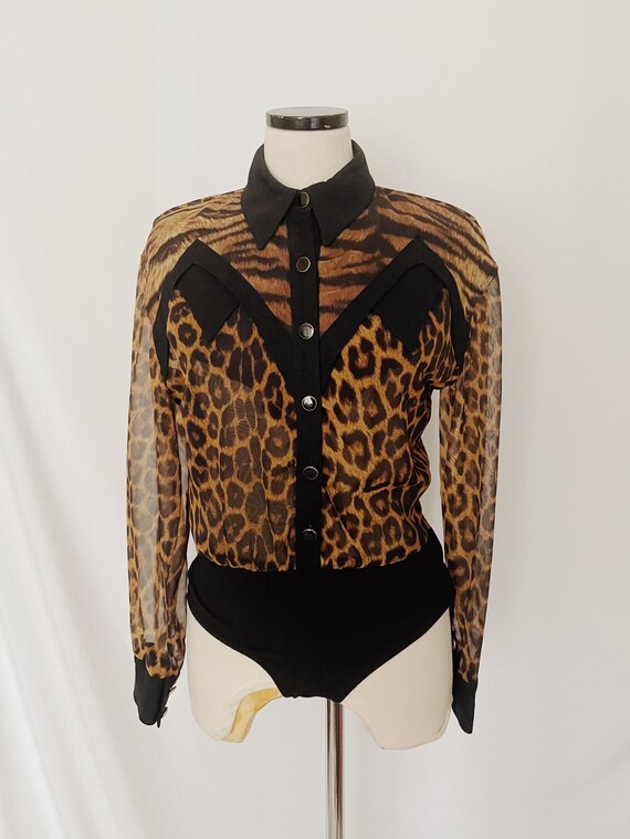 leopard print bodysuit - Gem