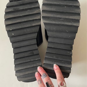 90s Chunky Platform Slides - Etsy
