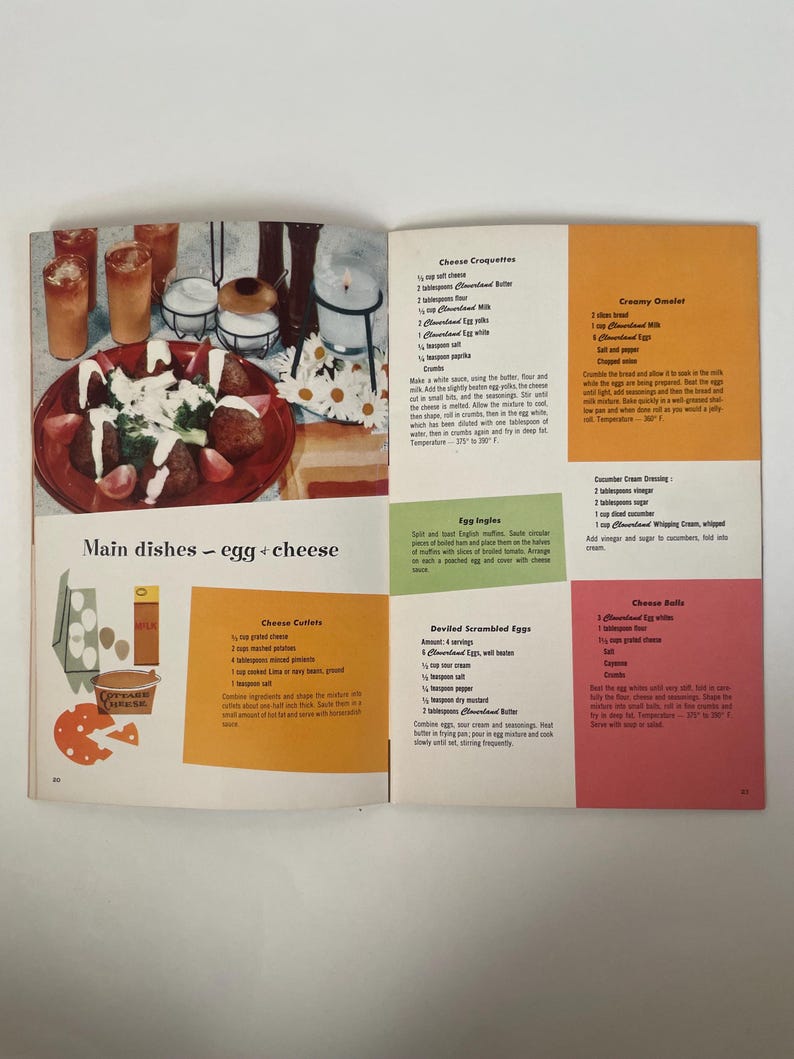 MCM Recipe Booklet by Cloverland Farms Dairy - Etsy