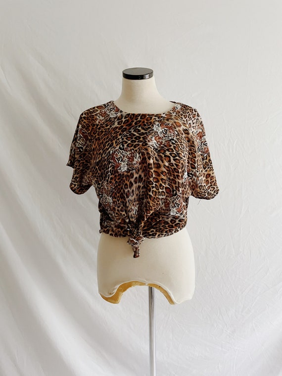 80s vtg leopard print - Gem