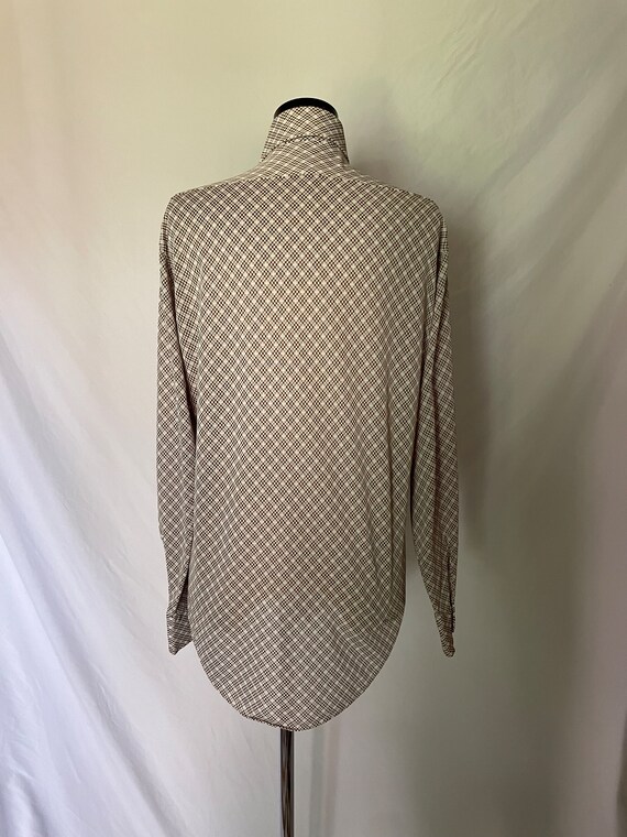 70’s Micro Checkered Button Down Shirt - Gem