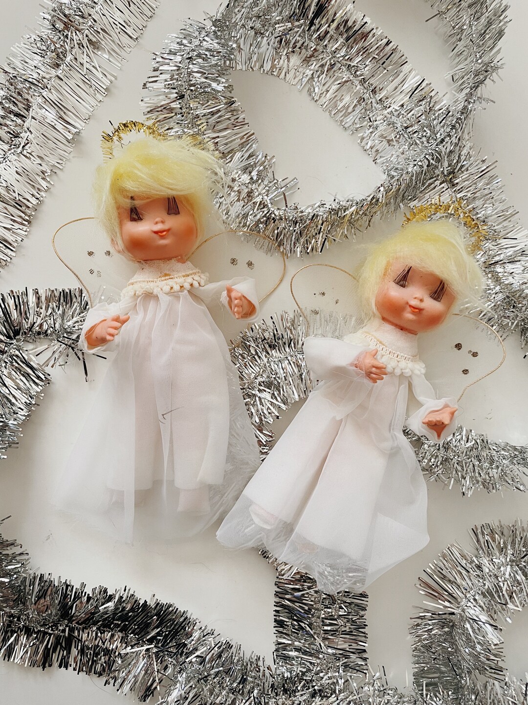 60s Pixie Kitsch Angel Ornaments - Etsy