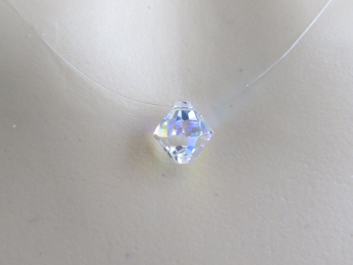 Transparent Invisible Illusion Floating Necklace With a - Etsy