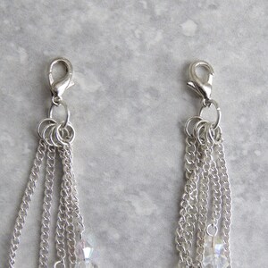 Crystal Back Necklace 5 Rows Back Chains, Bridal Back Drape Chain for ...