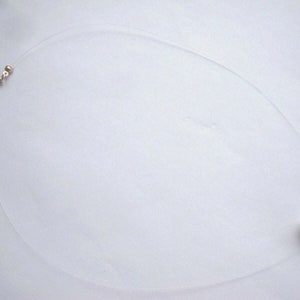 Minimalist 9mm Freshwater Pearl Floating Illusion Necklace, Transparent ...