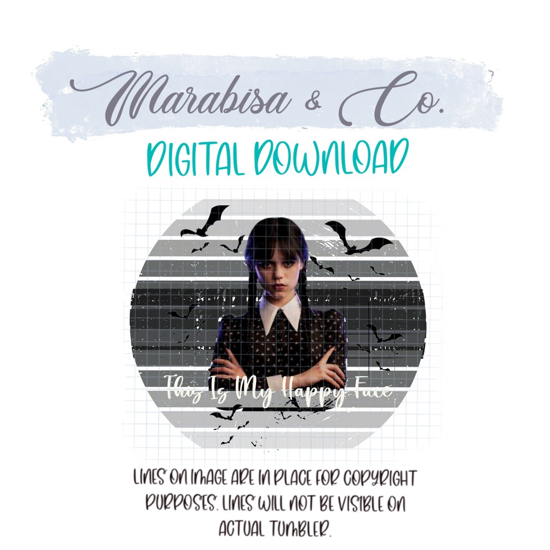 Wednesday Addams. Wednesday Addams Tumbler Wrap, Png, Digital Wrap ...