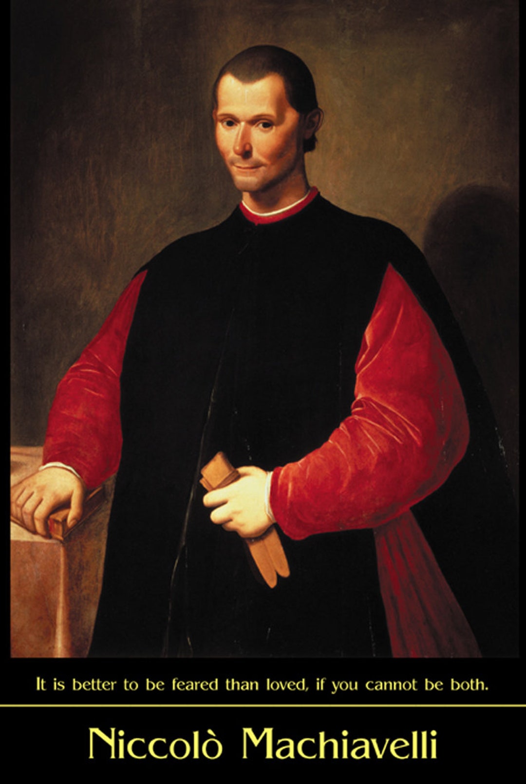 Niccolò Machiavelli by Santi Di Tito With Quote Poster 24x36 Inches - Etsy