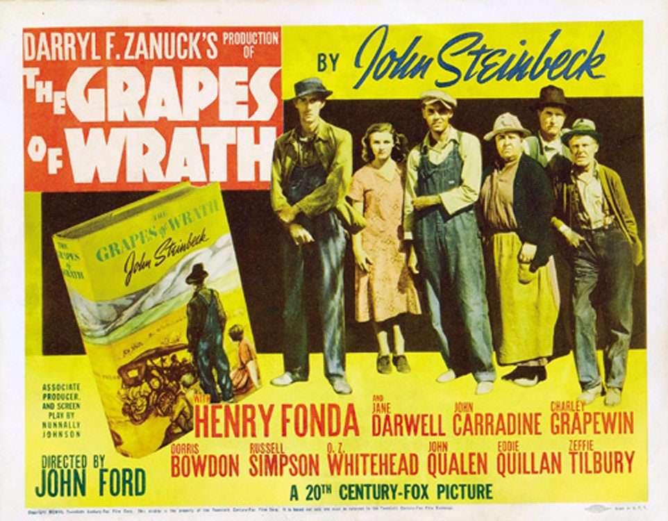 The Grapes of Wrath 1940 Henry Fonda Cult Movie Poster Print - Etsy