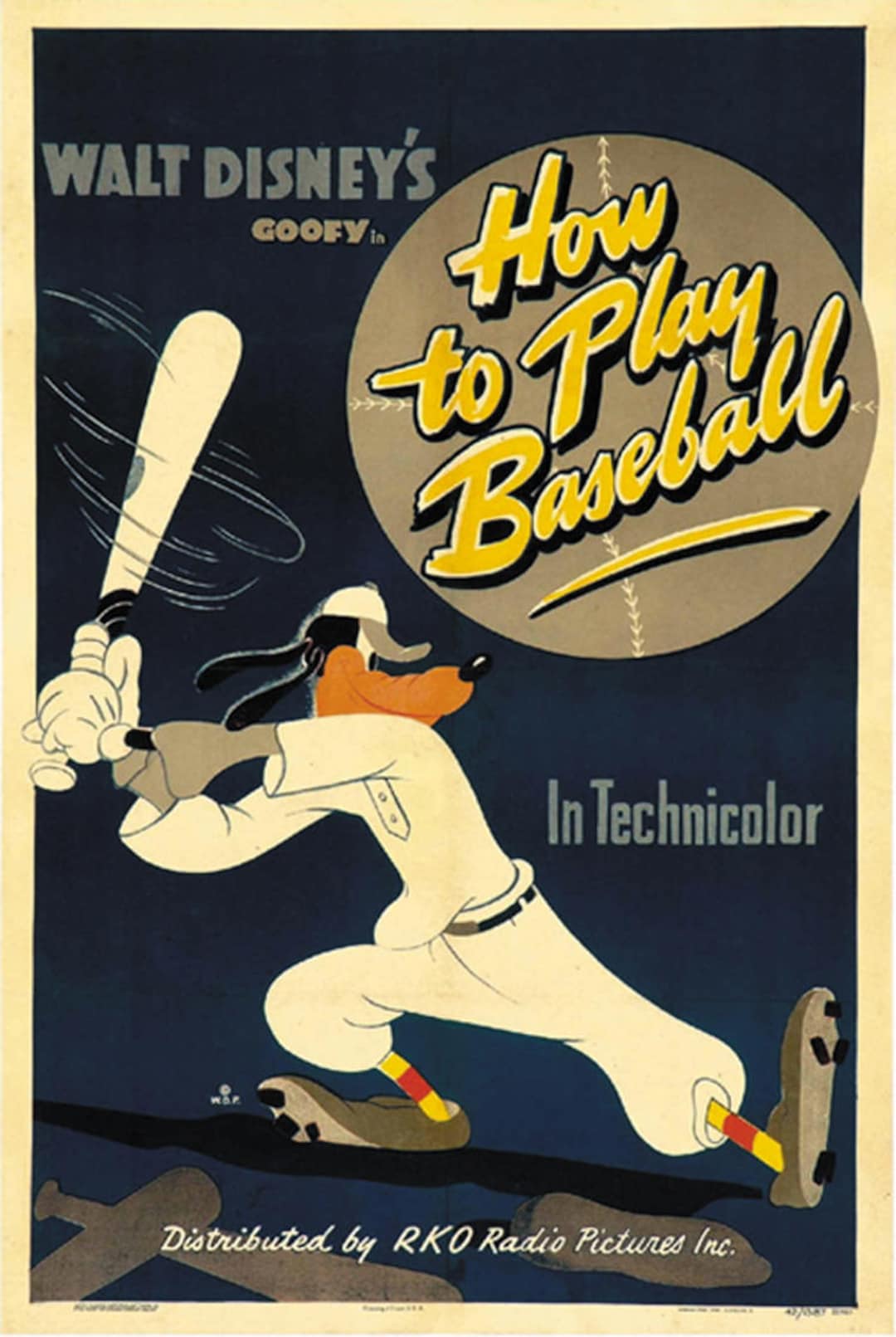 How to Play Baseball Goofy Disney Movie Cartoon Poster Reprint 18x12 ...