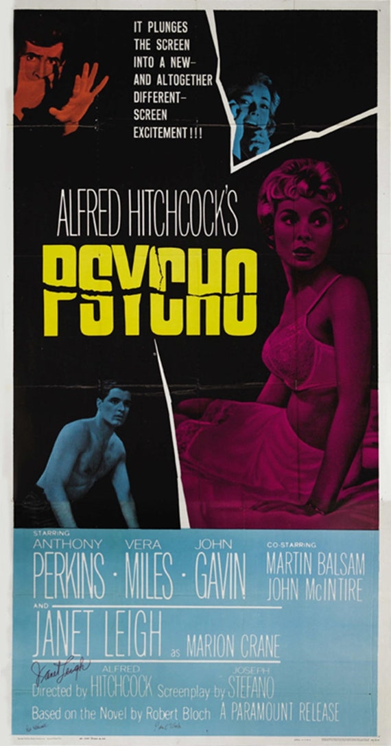 Psycho 19602 Alfred Hitchcock Vera Miles Vintage Movie - Etsy Australia